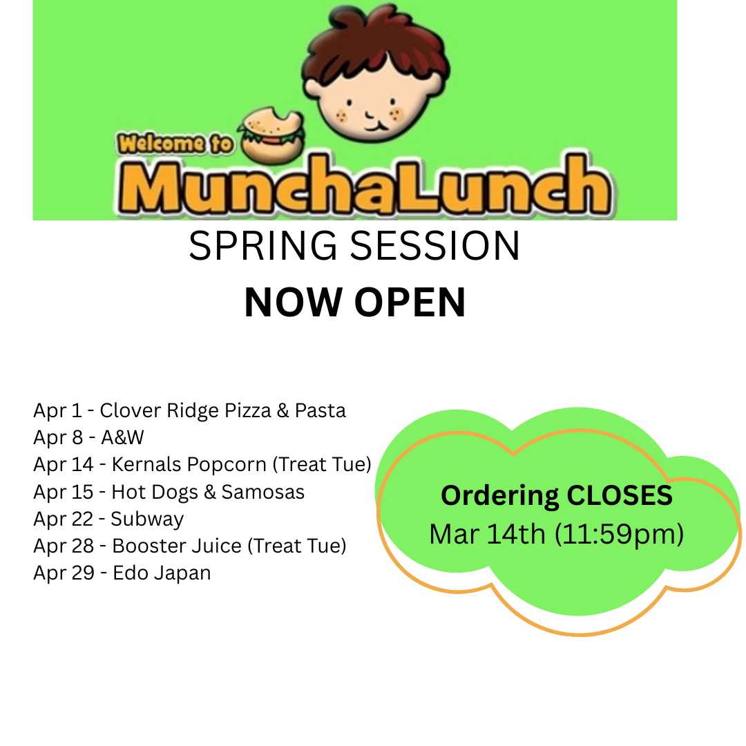 IMPORTANT REMINDERS: PAC Hot Lunch Ordering Open - Lost & Found Items