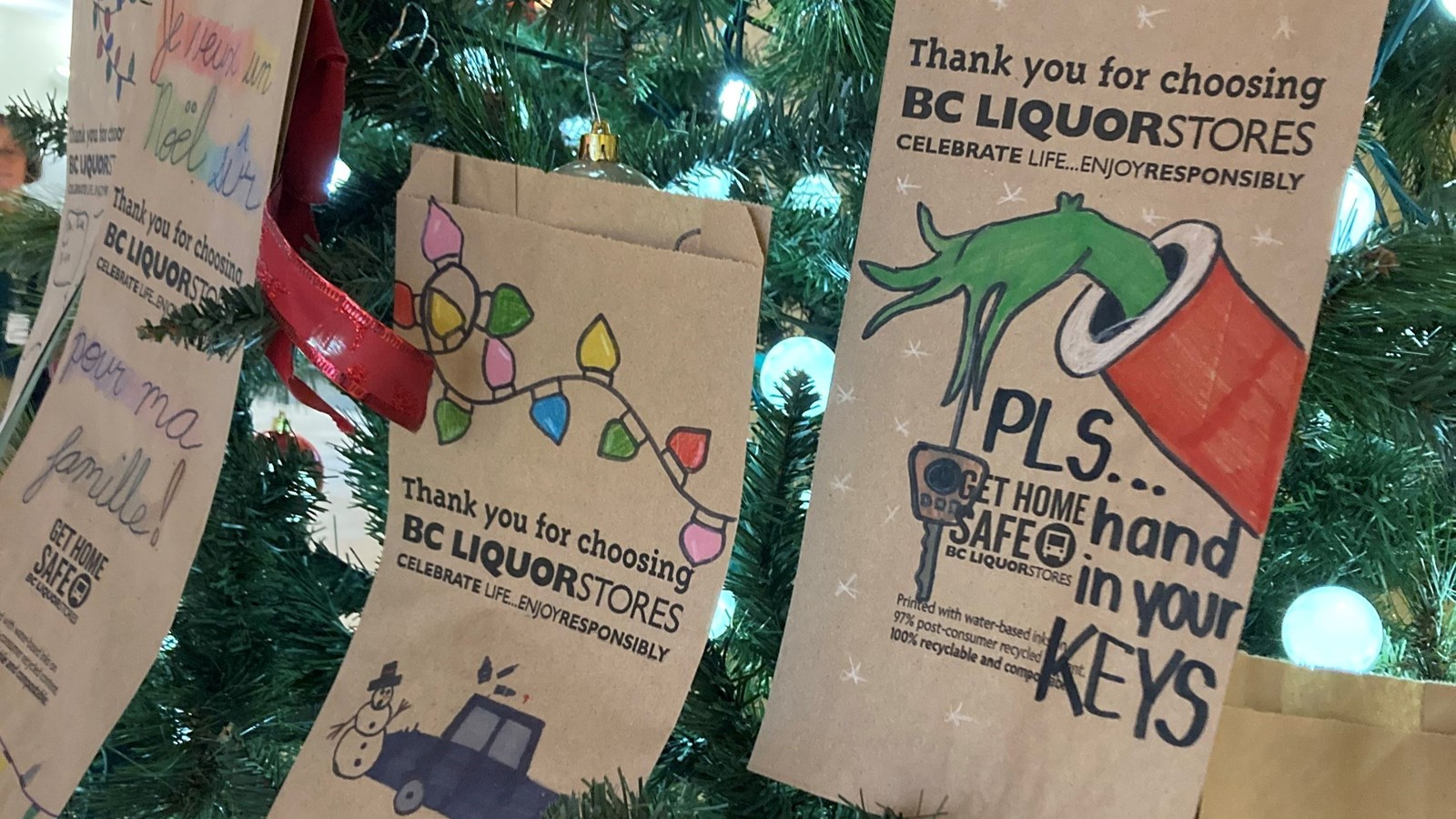 Surrey students decorate 3,000 liquor bags for ICBC’s holiday Think of ...