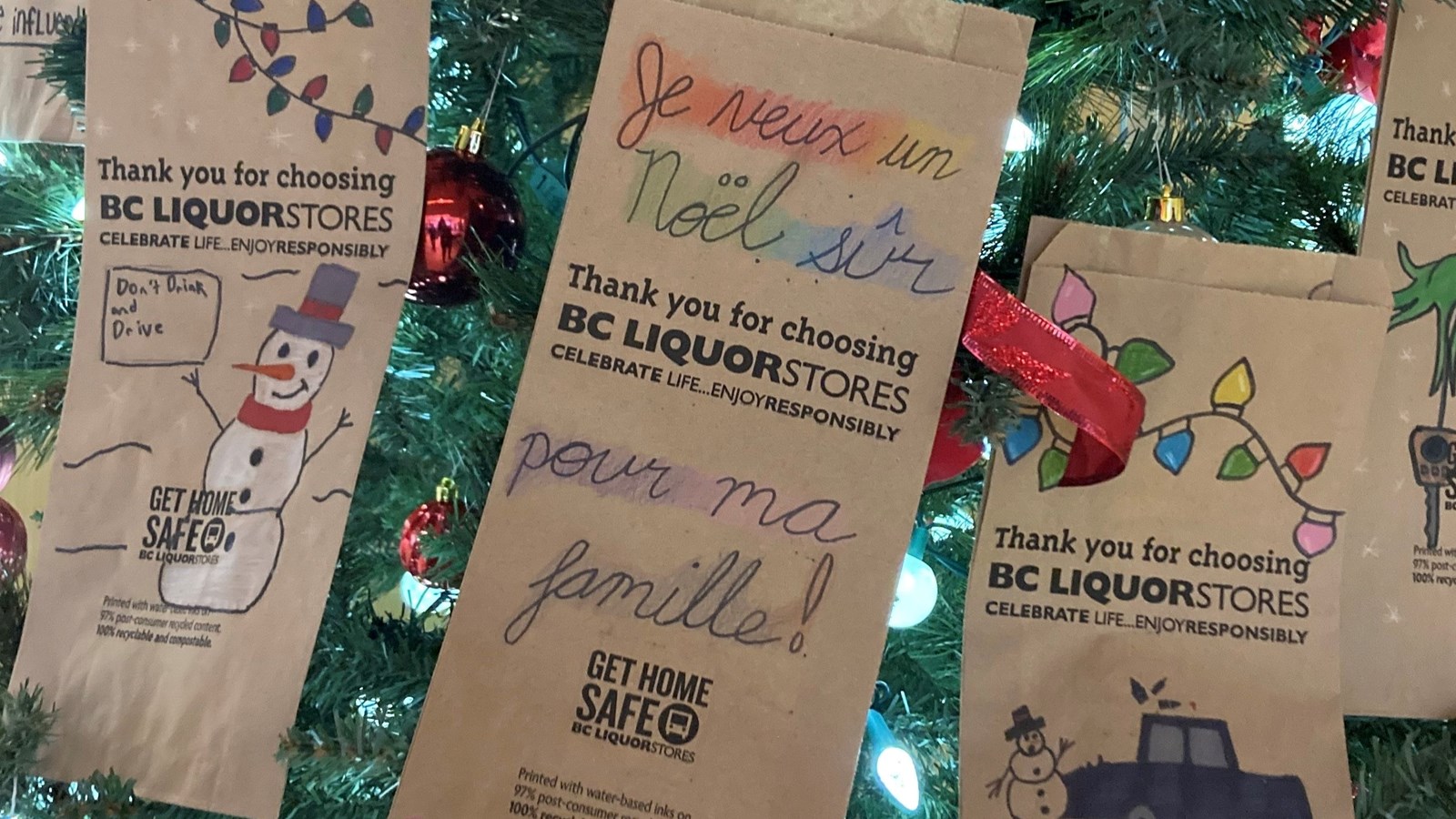 Surrey students decorate 3,000 liquor bags for ICBC’s holiday Think of ...