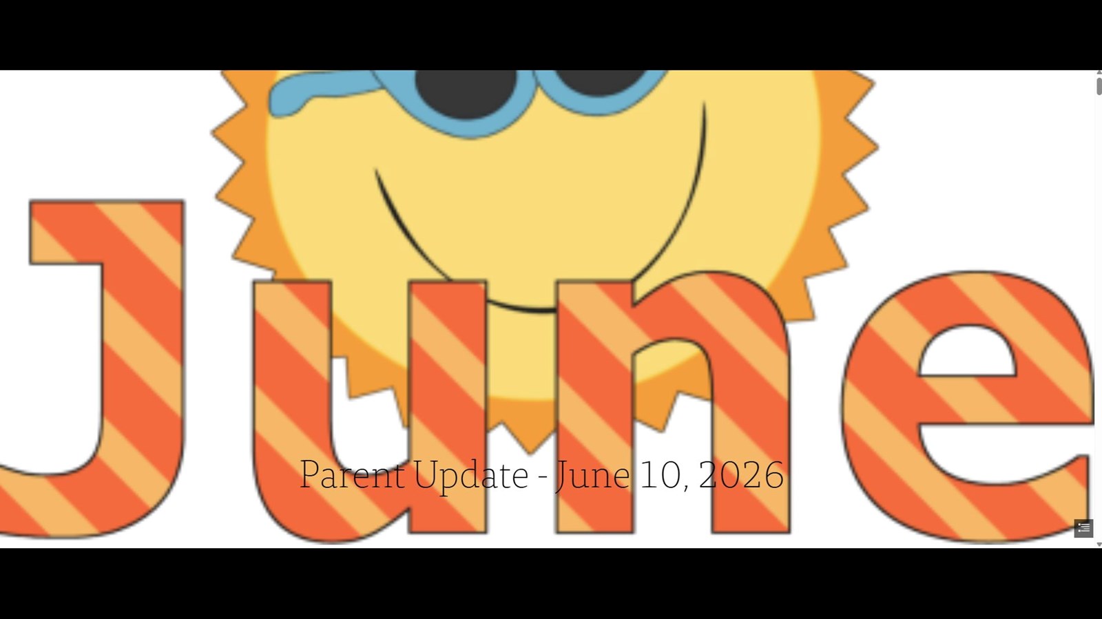 Parent Update - June 10, 2026