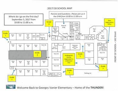 First day at School map