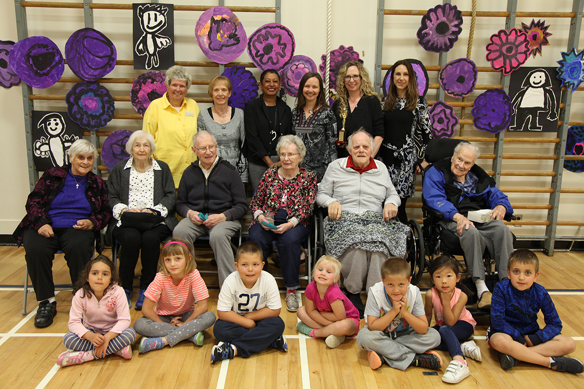 Ray Shepherd Elementary's 'G is for Grandfriends' program wins award